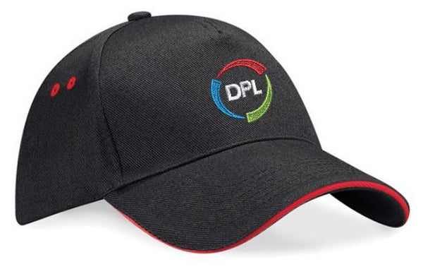 DPL Black/Red Baseball Cap – KiiWii clothing & promotions Ltd